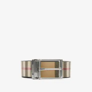 Burberry Reversible Check Belt - Archive Beige/black