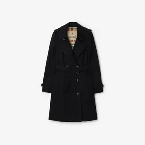 Burberry Midlength Chelsea Heritage Trench Coat - Black