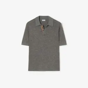 Burberry Wool Polo Shirt - Grey
