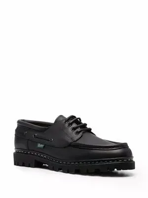 Paraboot Ridged Sole Boat Shoes - Blue
