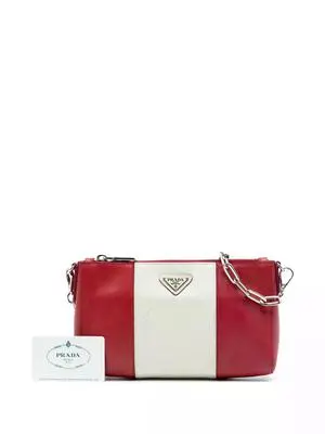 Prada Saffiano Lux Crossbody Bag - Red