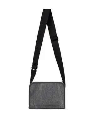 Etro Paisley Pattern Messenger Bag - Grey