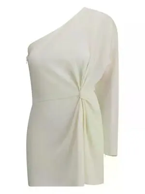 Valentino Garavani Asymmetric One-shoulder Long Sleeve Top - Neutrals