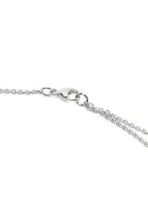 SHAUN LEANE Sterling Orchid Flower Diamond Necklace