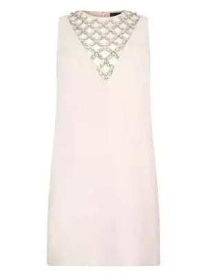 Liu Jo Embellished Short Dress - Neutrals