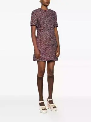 Gucci Tweed Button-detailed Dress