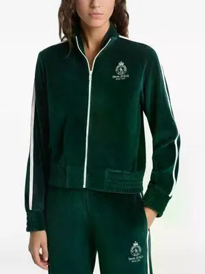 Sporty & Rich Zip-up Striped Sweater