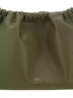 A.p.c. Gathered Shoulder Bag - Green