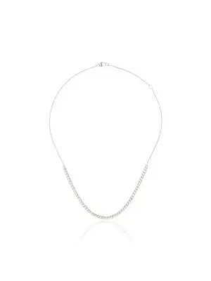 DANA REBECCA DESIGNS 14kt White Gold Diamond Half Chain Necklace - Silver