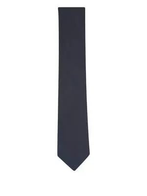 Canali Textured Bouclé Neck Tie - Grey