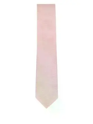 ROBERT JENSEN Jacquard Pattern Tie - Pink