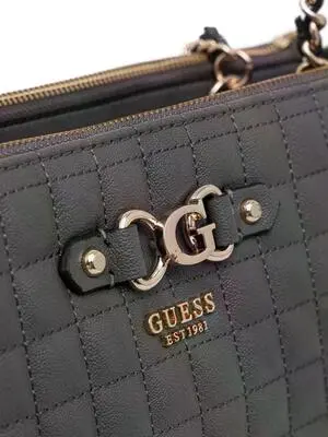 Guess Nadira Quilted Tote Bag With Chain Detail