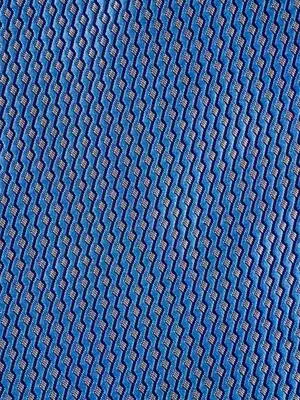 Eton Geometric-pattern Tie - Blue