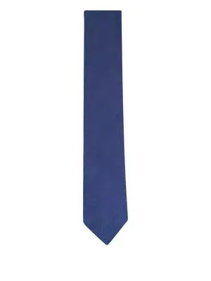 Canali Bouclé Neck Tie - Blue