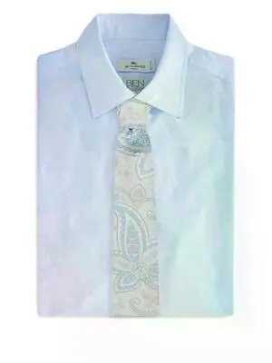 Etro Paisley Pattern Neck Tie - Blue