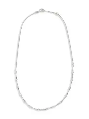 JEWELS AFICIONADO 18k White Gold Diamond Trio Tennis Necklace - Silver