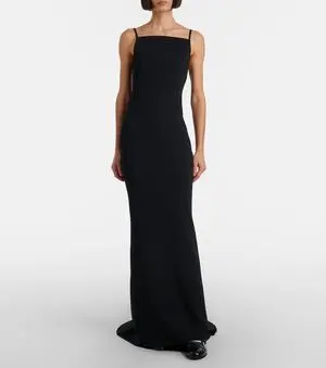 Givenchy Sliced Crepe Cady Gown