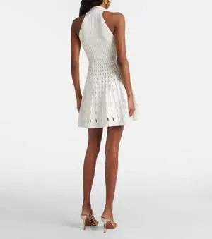 Simkhai Jenna Halterneck Mini Dress In Ivory - White