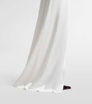 TOM FORD Crepe Satin Maxi Dress Off - White