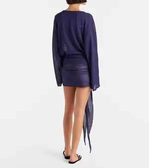 Attico Open-knit Mini Dress