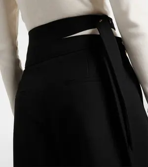 Chloé Virgin Wool Belted Shorts