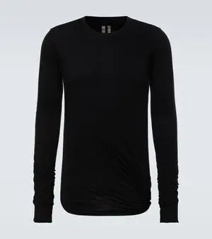 Rick Owens Cotton Long Sleeve Top