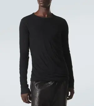 Rick Owens Cotton Long Sleeve Top