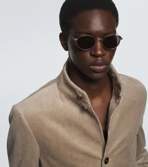 Zegna Round Frame Sunglasses