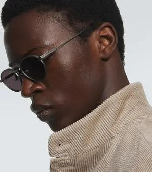 Zegna Round Frame Sunglasses