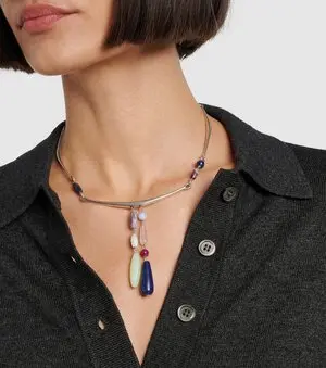 Isabel Marant Étoile Mahi Embellished Pendant Necklace
