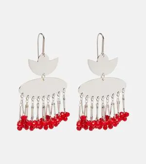 Isabel Marant Étoile Beaded Drop Earrings - Silver