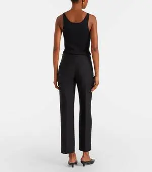 TOTEME Wool And Silk Slim Pants