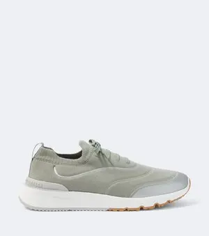 Brunello Cucinelli Knitted Lace-up Sneakers