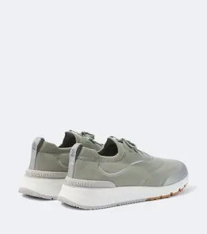 Brunello Cucinelli Knitted Lace-up Sneakers
