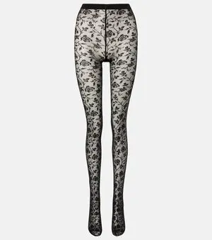 Wolford Floral Tights - Black