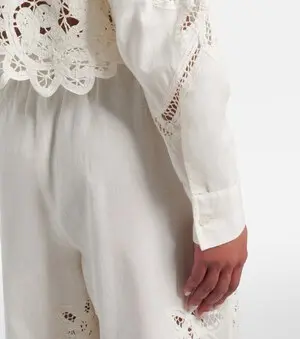 Veronica Beard Adéres Cotton And Linen Shirt