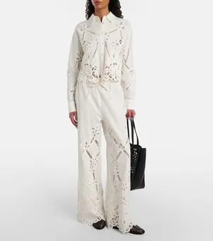 Veronica Beard Adéres Cotton And Linen Shirt