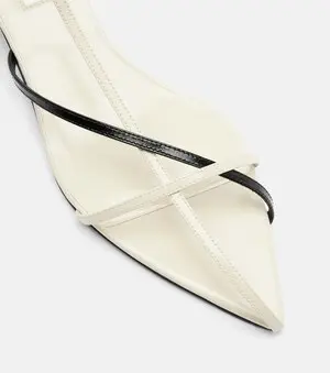 JIL SANDER Leather Sandals - White