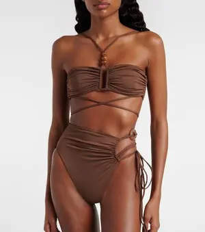 Magda Butrym Ruched Bikini Bottoms