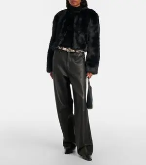 Staud Casimira Cropped Jacket - Black