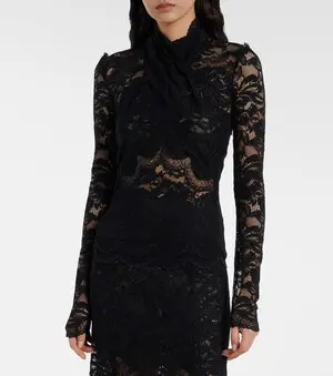 Rabanne Floral Lace Top