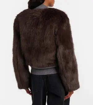 Staud Casimira Cropped Jacket - Brown