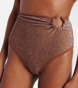 Johanna Ortiz Lame Bikini Bottoms