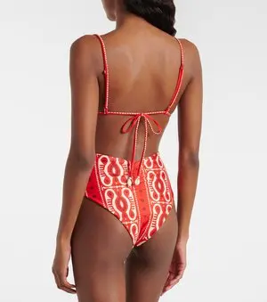 Johanna Ortiz Printed Bikini Bottoms