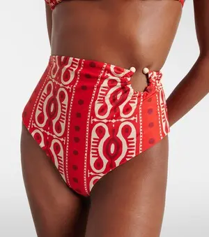 Johanna Ortiz Printed Bikini Bottoms