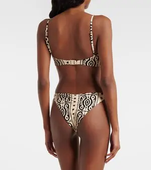 Johanna Ortiz Printed Bikini Top