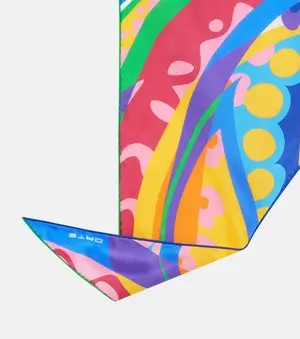 Etro Printed Silk Twill Scarf