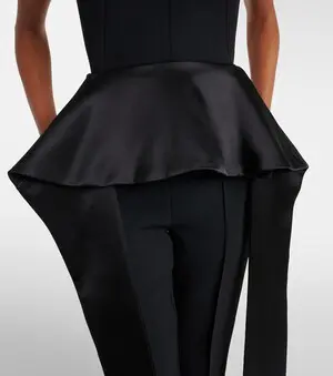Maticevski Frame Peplum Satin Top