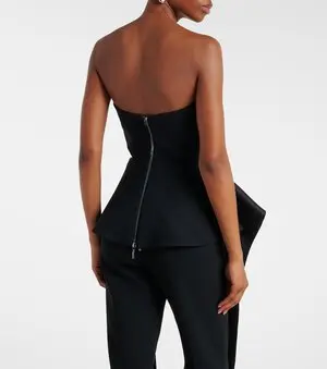 Maticevski Frame Peplum Satin Top