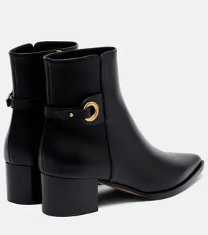 GIANVITO ROSSI Granada Leather Ankle Boots